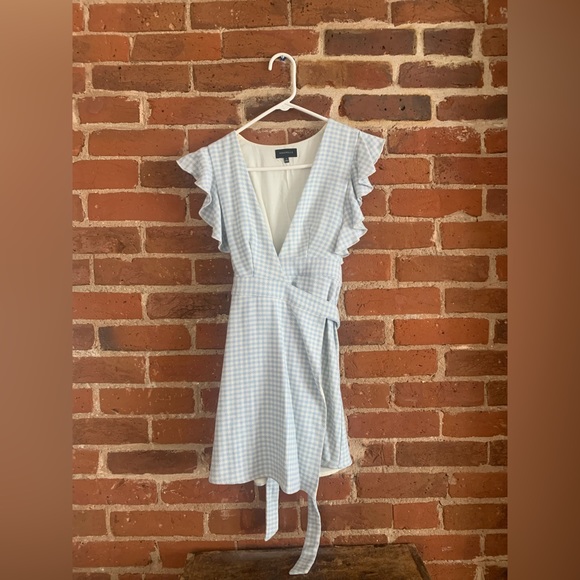 MAJORELLE | Dresses | Majorelle Teddy Dress In Baby Blue Check | Poshmark